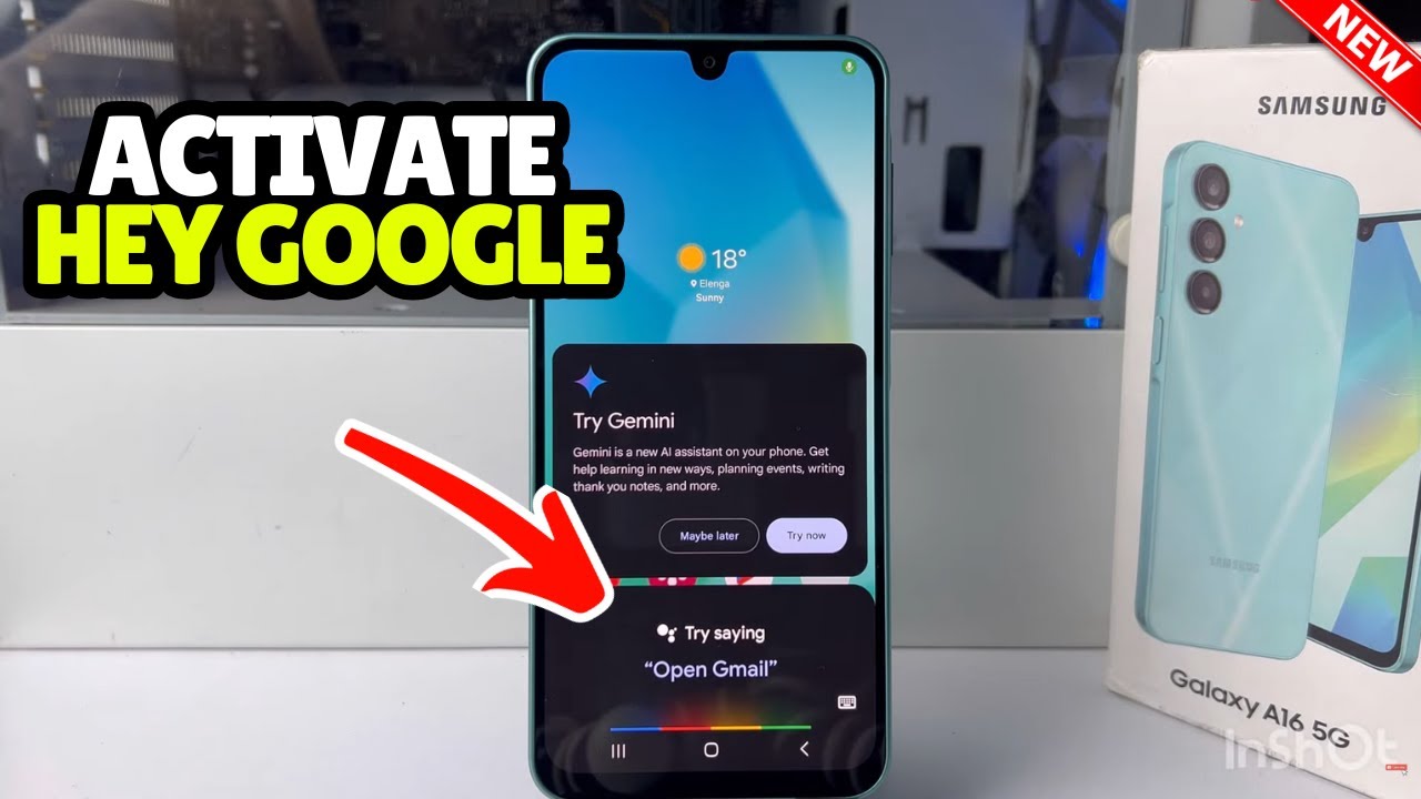 How to Activate 'Hey Google' Voice assistant Samsung Galaxy A16 - YouTube