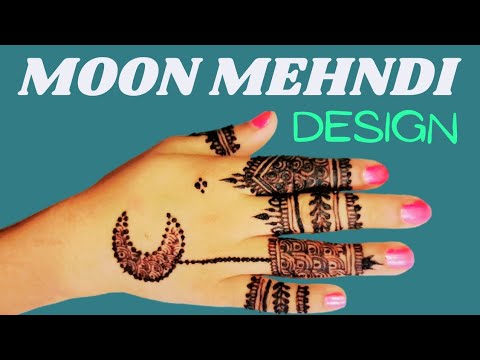 Moon Mehndi Design / Kids Moon Hand Design / Eid Design / Simple Mehndi ...