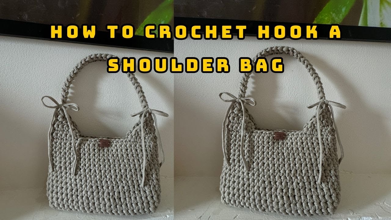 How to crochet hook a shoulder bag | By cri crochet - YouTube