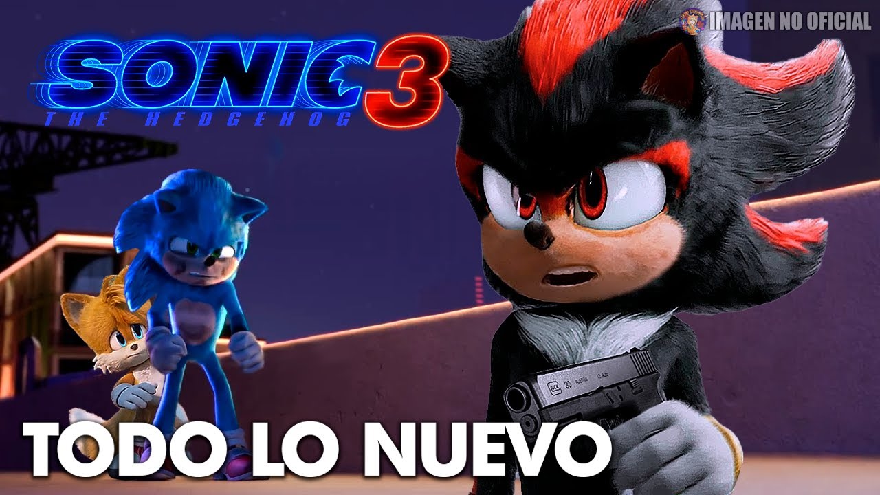 SONIC VS SHADOW NUEVO ADELANTO Y MÁS DE SONIC 3 LA PELÍCULA - YouTube