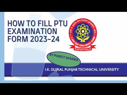 How to Fill #PTU #examination Form Online Step by Step ? - YouTube