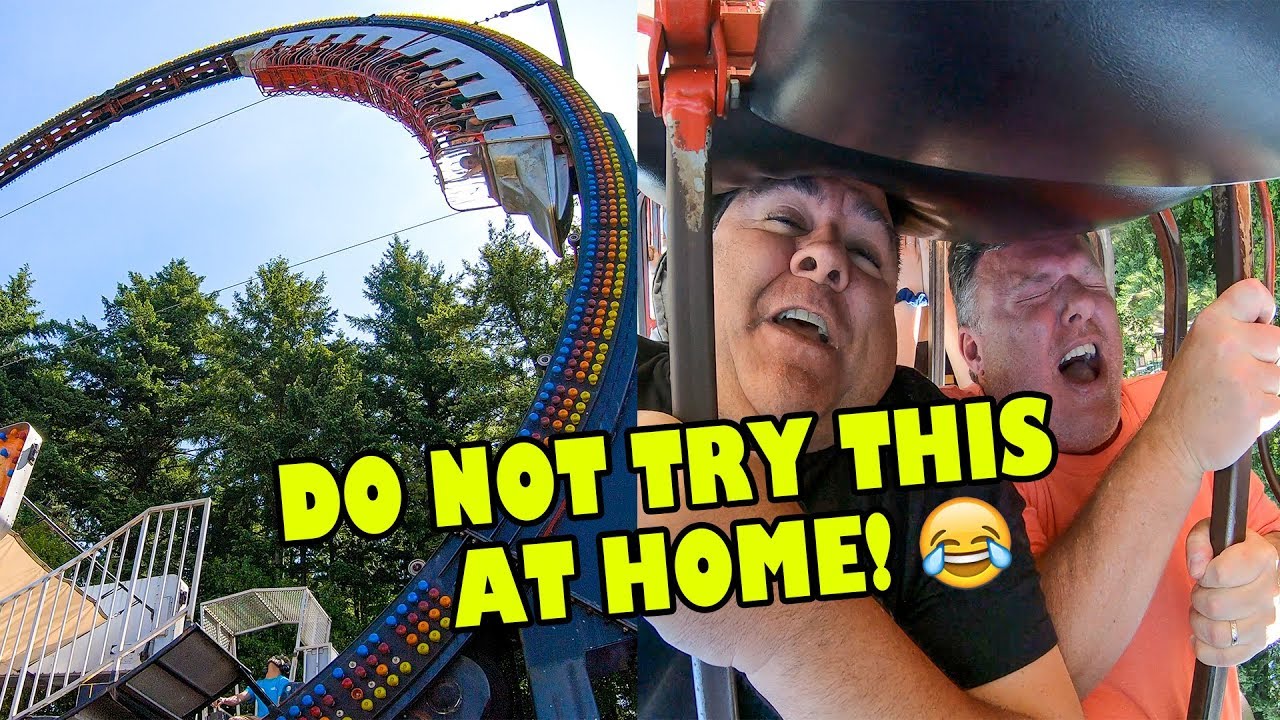 Riding the INSANE Ring of Fire ride at Wild Waves in Seattle! Onride 4K ...