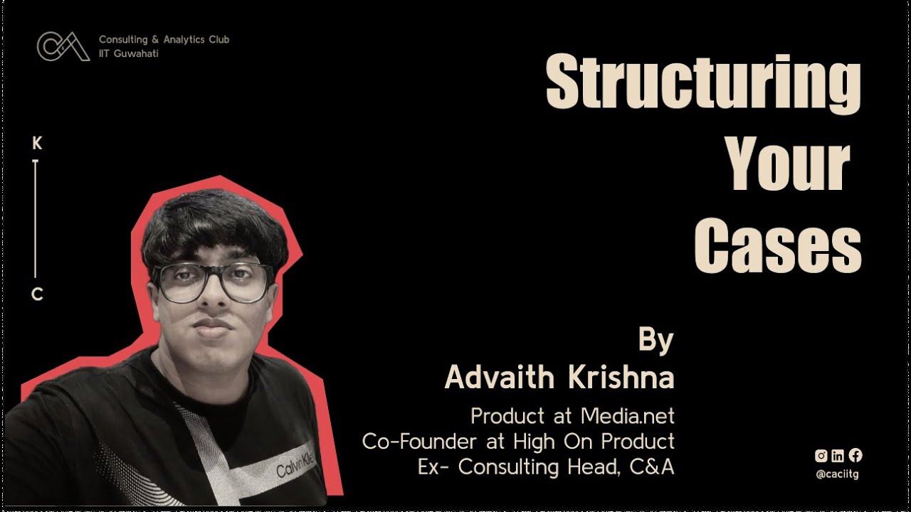 Structuring through Consulting & Product Cases ft. Advaith Krishna (Media.net) | Krack the Case ...