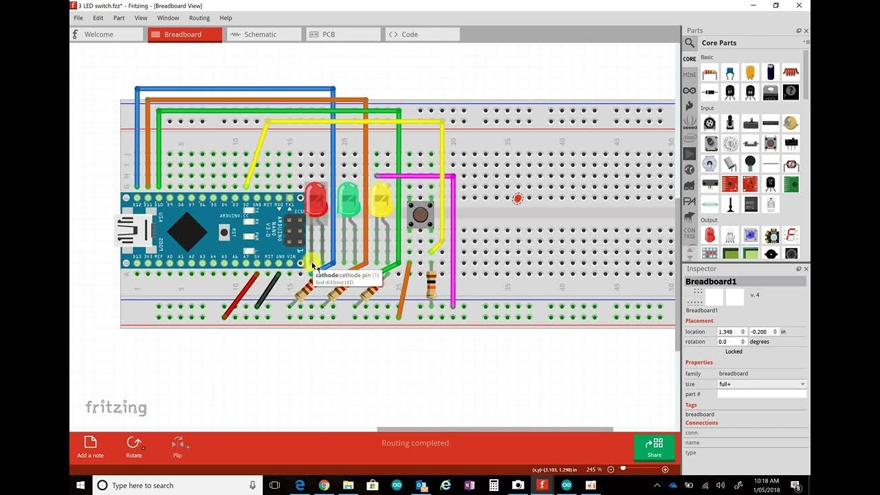 Arduino Tutorial 7 LED Sequence - YouTube