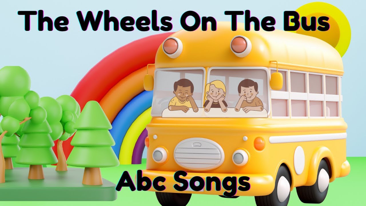 Wheels On The Bus, Street Bus + More Vehicles Songs for Children, Kids ...