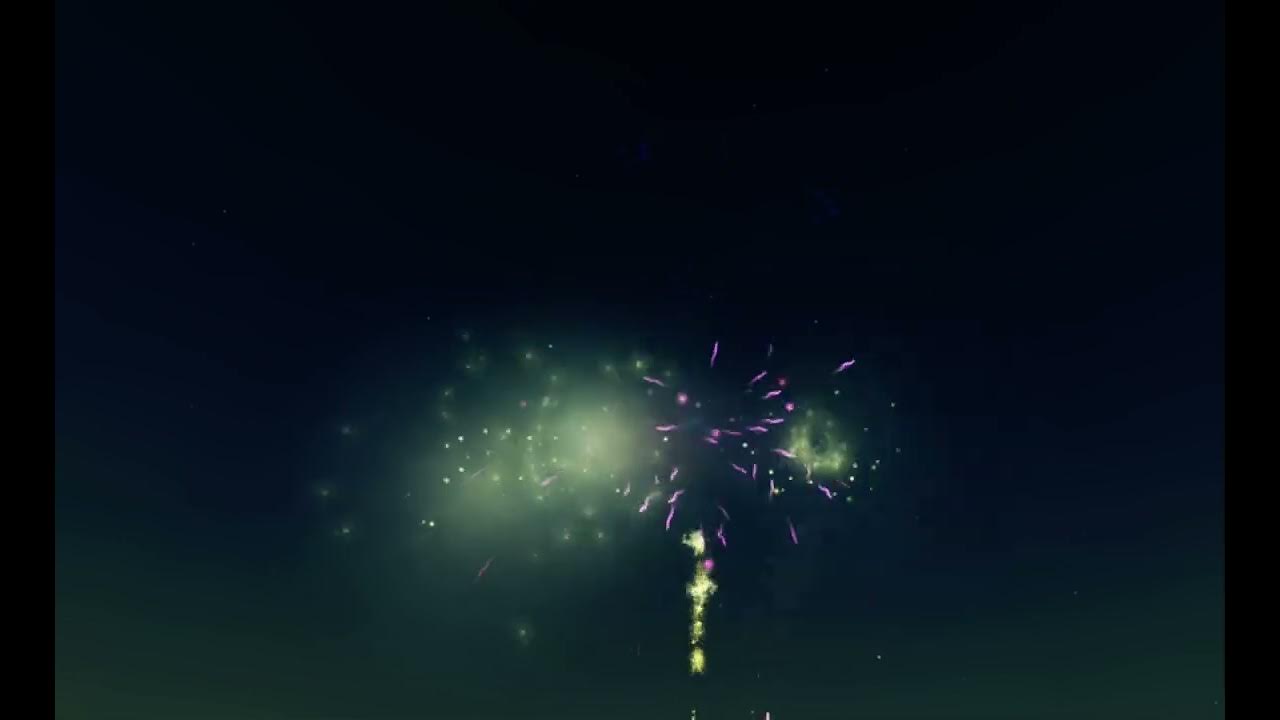 Rainbow firework show (went off to fast) - YouTube