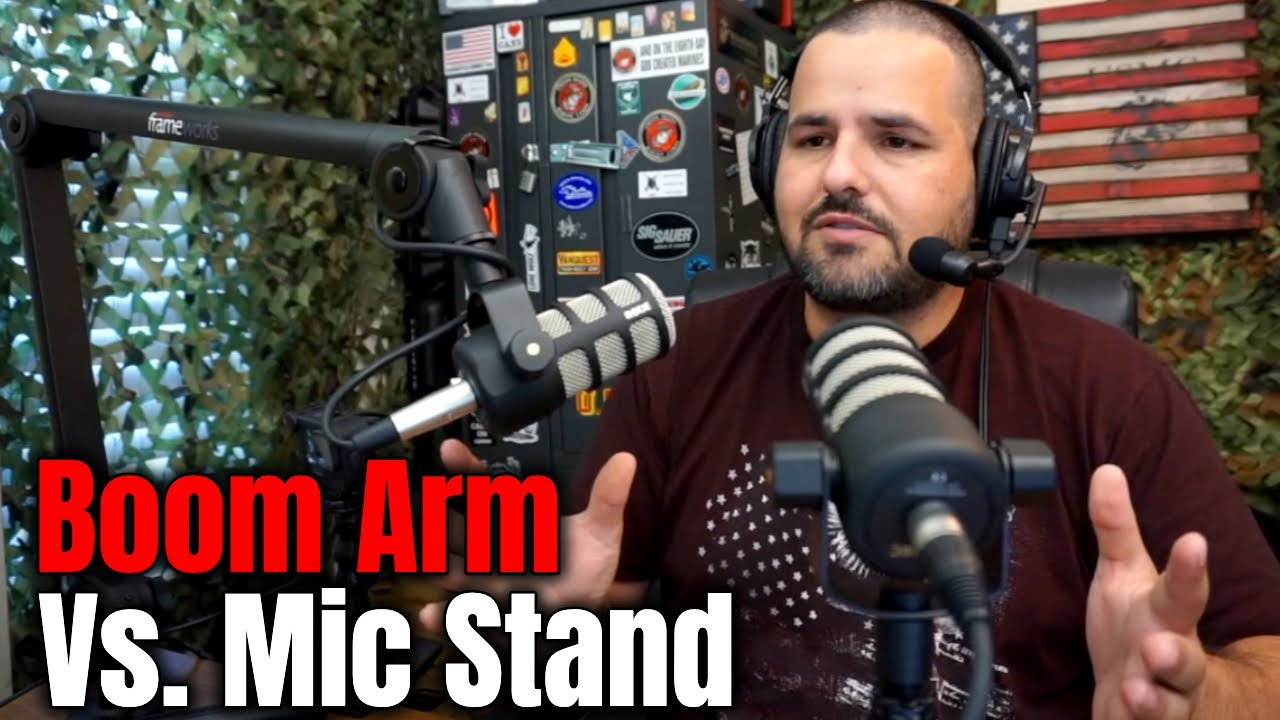 Boom Arm Vs. Table Top Mic Stand for Podcasting - YouTube