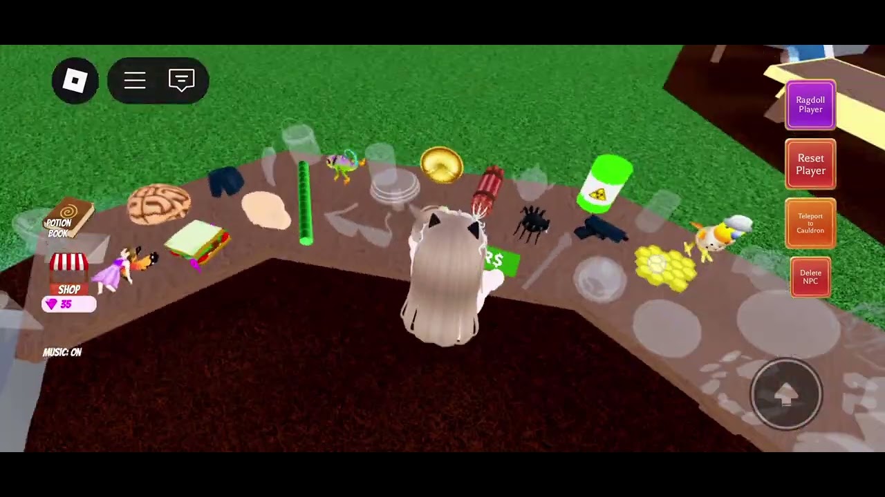 Making random potions in "wacky wizards" with my cousin and brother ...