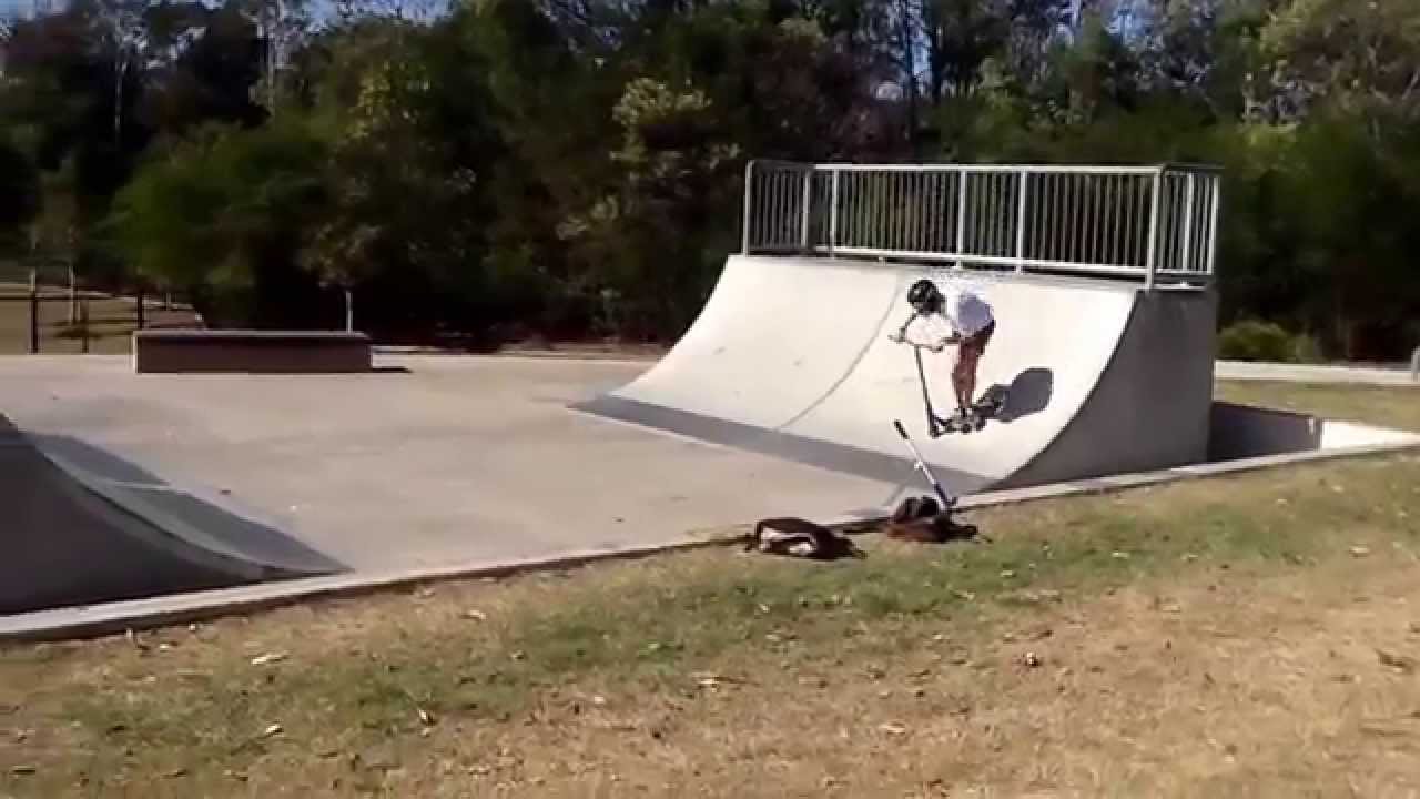 Liam Newman North Lakes skatepark line - YouTube