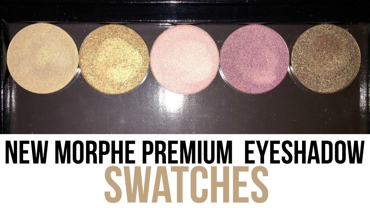 NEW MORPHE PREMIUM EYESHADOW SWATCHES | Taylor Fischer - YouTube