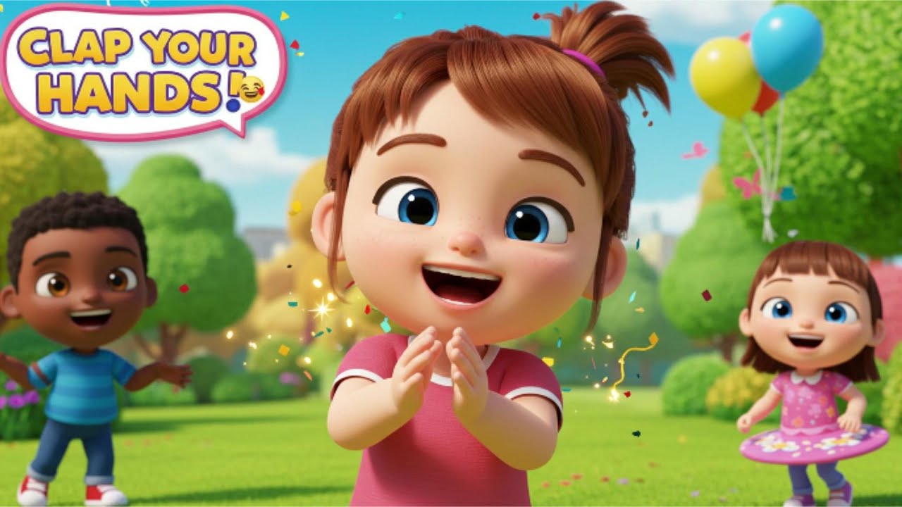Clap Your Hands | Nursery Rhyme & Dance for Kids #toddlersongs # ...