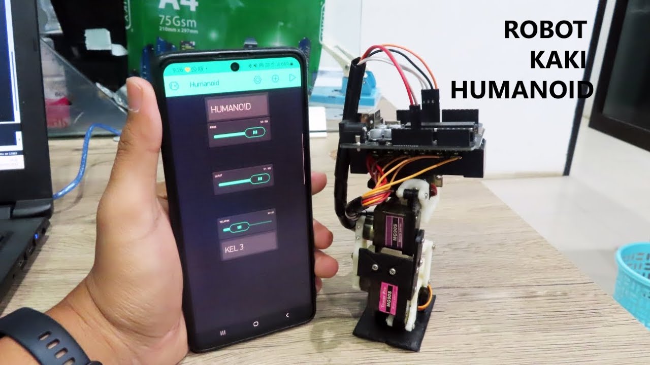 Robot Kaki Humanoid Dengan Blynk - YouTube