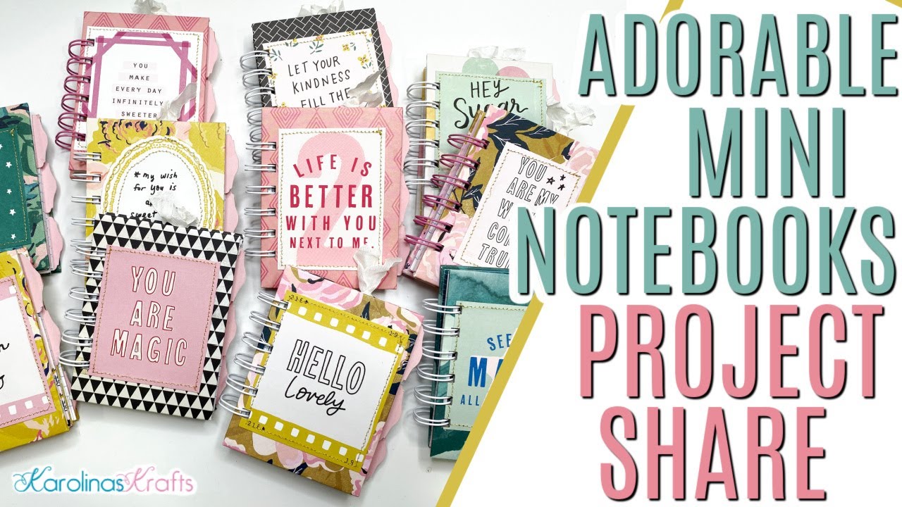 Mini Journals Project Share using my scraps and my Mini Cinch Machine ...