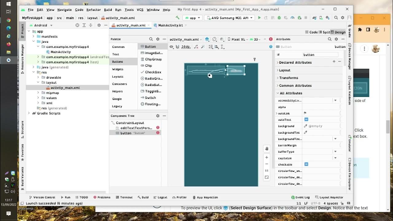 Build Your First Android Studio App In 30 Min (2022-09-13) - YouTube