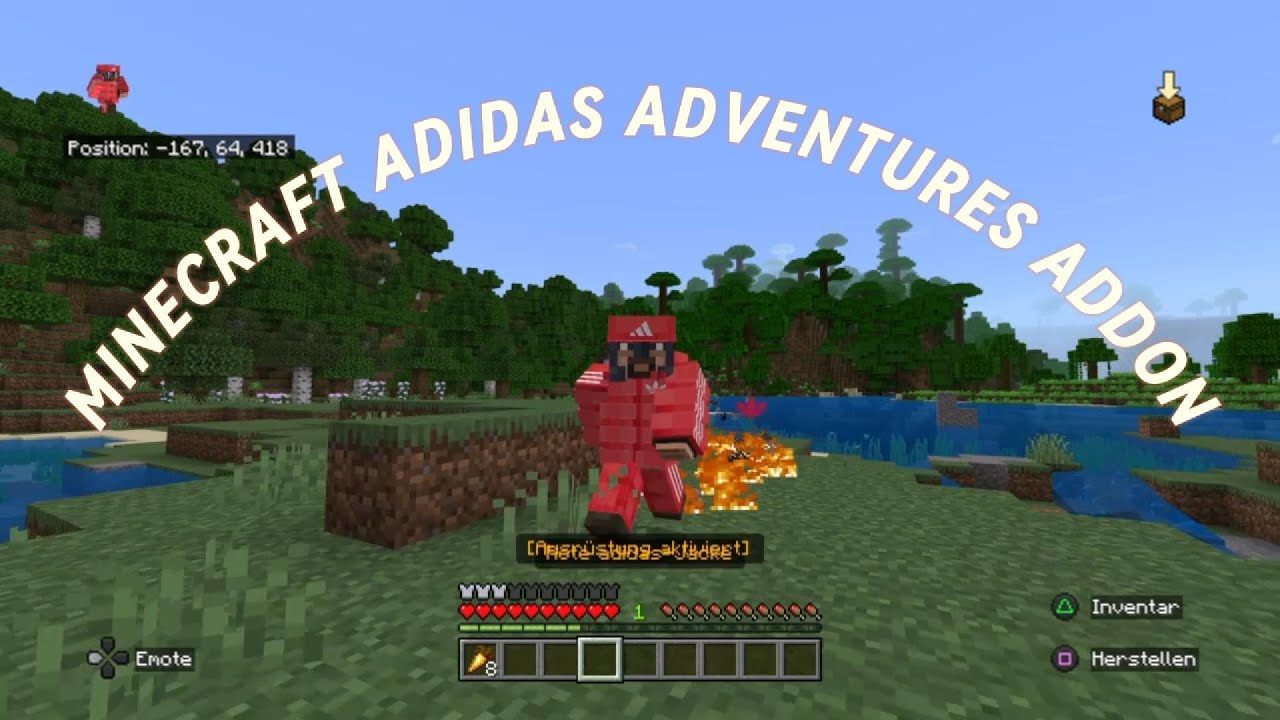 MINECRAFT ADIDAS ADVENTURES ADDON - YouTube