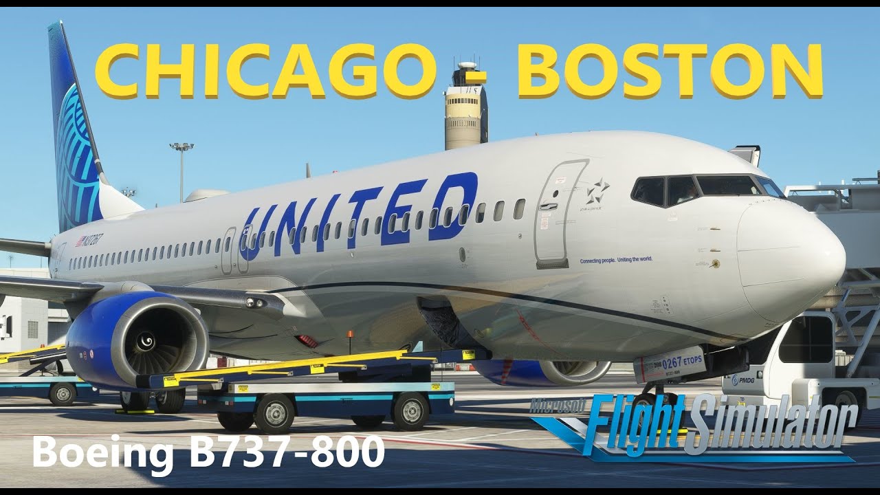 Chicago - Boston | KORD - KBOS | PMDG B737-800 | MSFS | Vatsim - YouTube