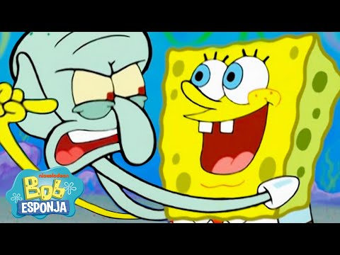Bob Esponja | Calamardo Atrapado con Bob Esponja por 2 Horas Seguidas 💀 | Bob Esponja en Español