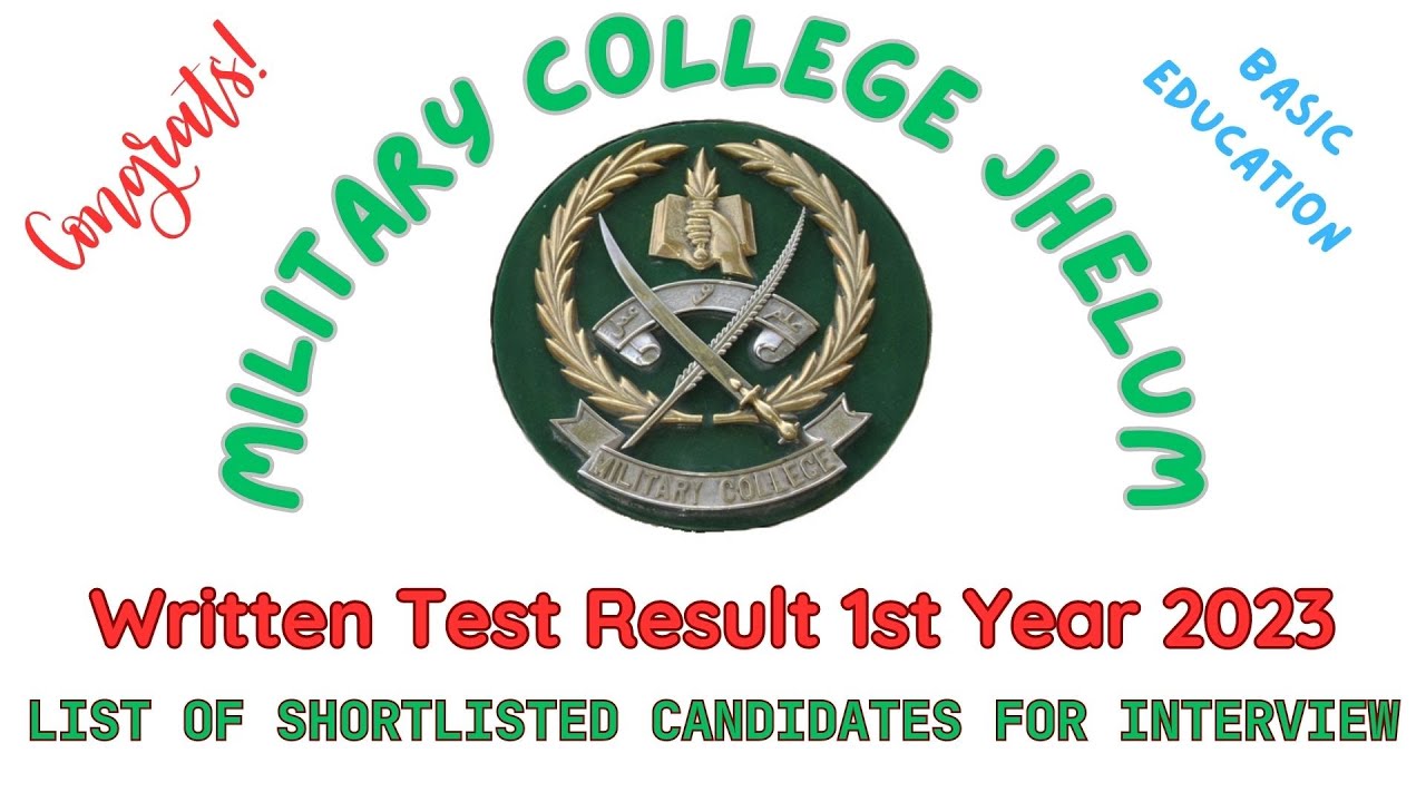Written Test Result 1st Year Class 2023 | MCJ | Basic Education - YouTube