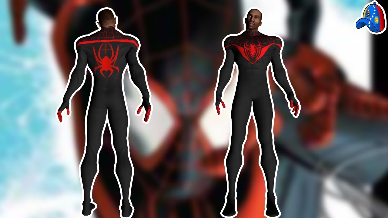 Skin l CJ Traje Spider-Man Nuevo Universo l GTA San Adreas - YouTube