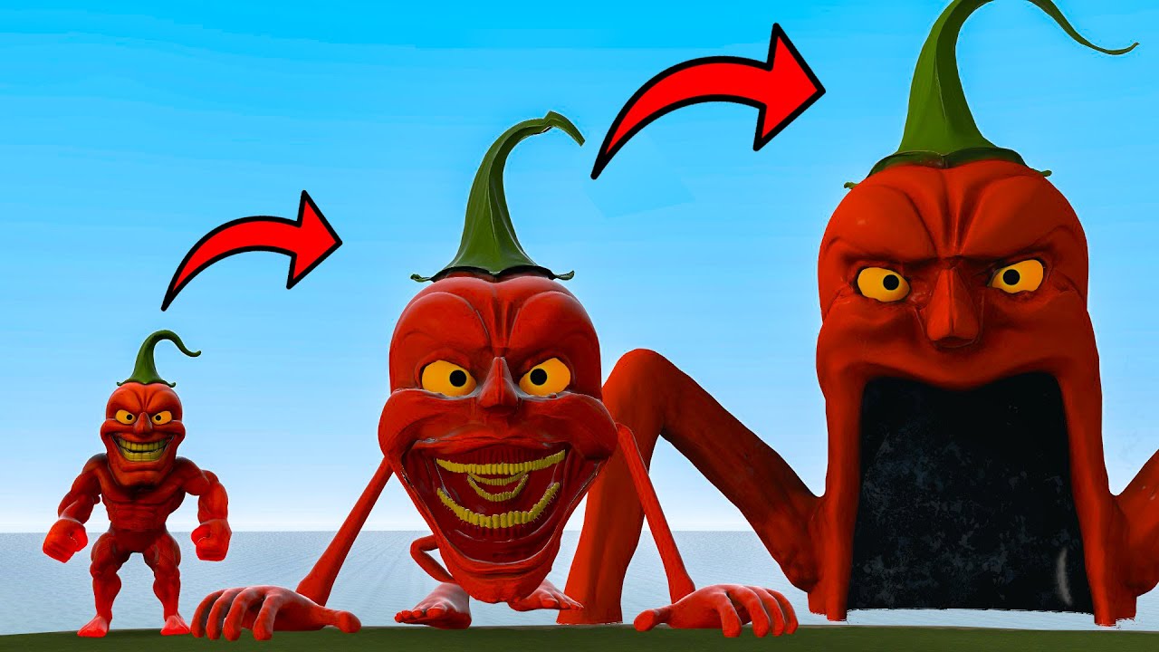 EVOLUTION OF NEW MUSCLE PEPPER BRAINROT FAMILY In Garry's Mod! - YouTube
