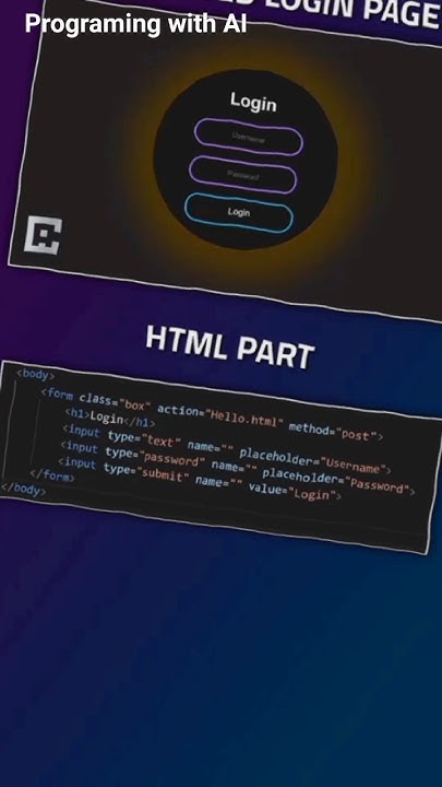 Crafting A Dynamic Ai Enhanced Login Page Html And Css Tutorial Html Codingtutorial Html5