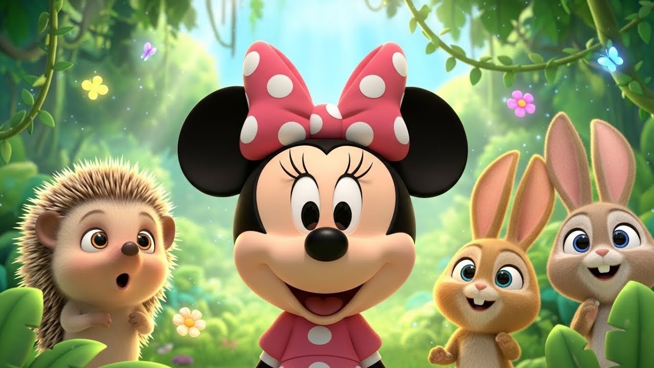 Minnie Mouse Jungle Adventure 🐭🌿 | Hedgehogs & Bunnies Friendship Story ...