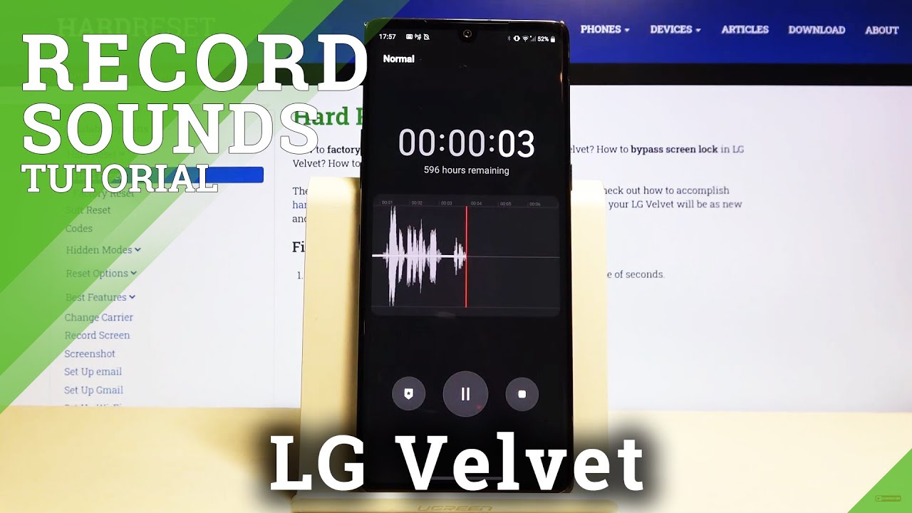 How to Record Sounds in LG Velvet – Voice Recorder - YouTube