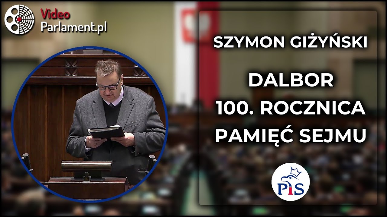 Szymon Giżyński - Sejm upamiętnia kardynała Edmunda Dalbora - YouTube