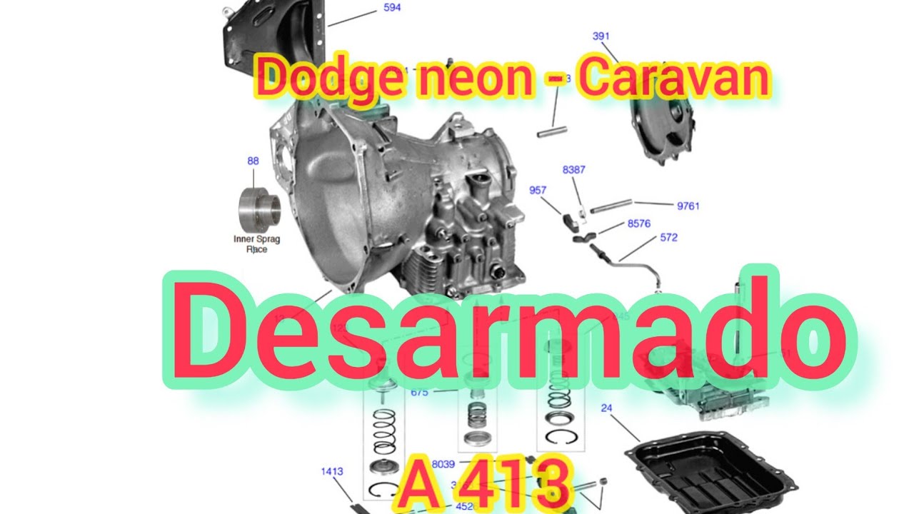 Como desarmar la transmision de Dodge neon- Dodge Caravan A413 - YouTube