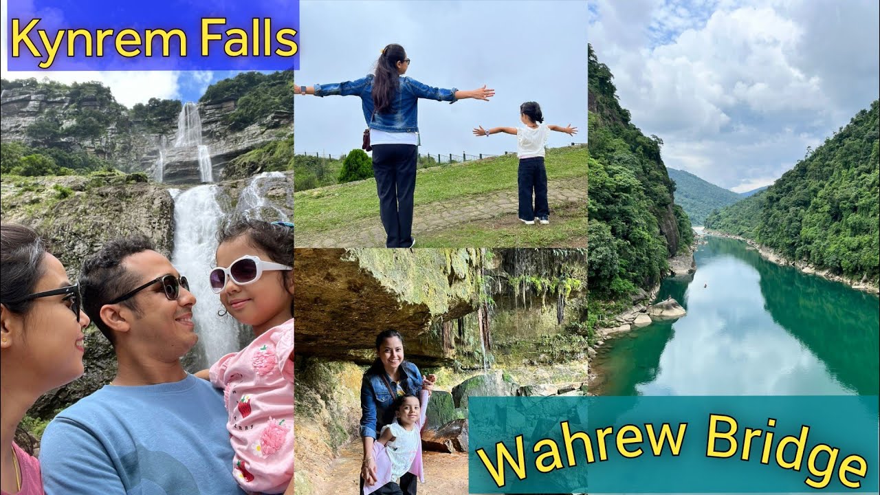 Place to visit in MEGHALAYA CHERRAPUNJI. Kynrem Falls , Wahrew Bridge ...