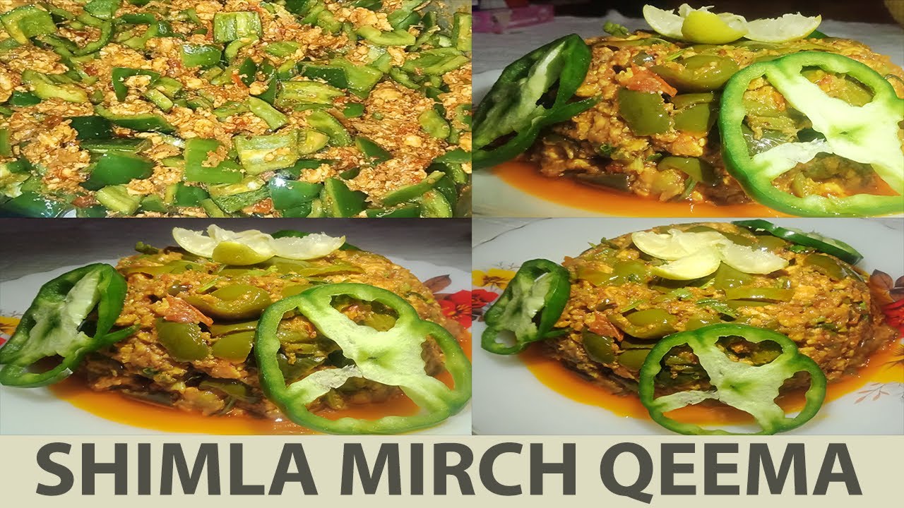 Shimla Mirch Keema Recipe - Desi Style - Yummy & Delicious Recipe - YouTube