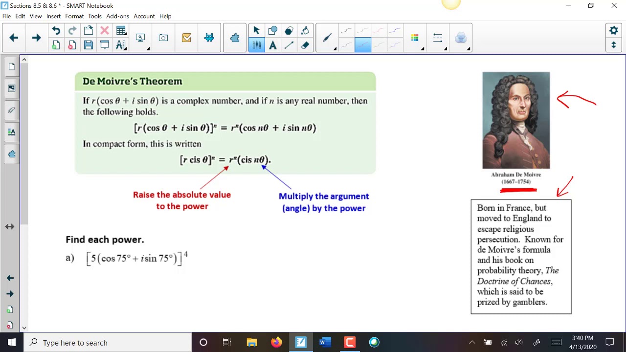 Operations on Complex Numbers in Trig Form - YouTube