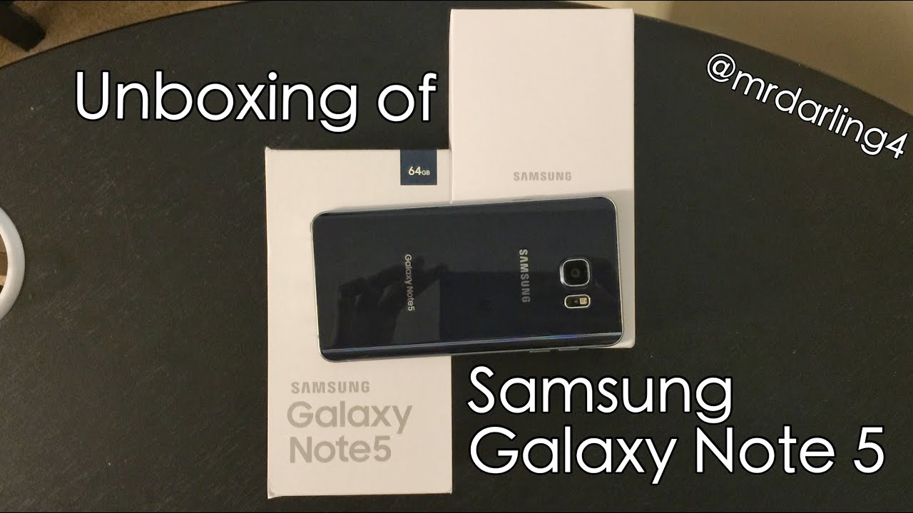 Samsung Galaxy Note 5 Unboxing - 64GB T-Mobile Version - YouTube