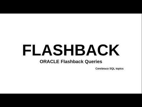 ORACLE Flashback queries - YouTube