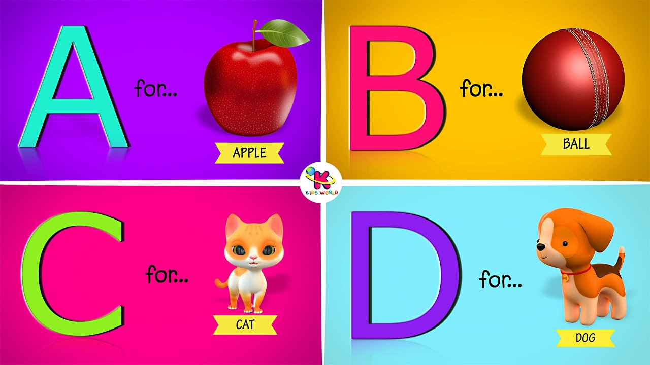 Abcd Song | A for apple | Abcdefg | Alphabet letters | Abc song | Kids ...