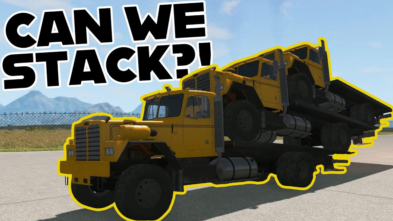 Can we STACK THESE? - BeamNG Mod Spotlight Gavril B Series! - YouTube