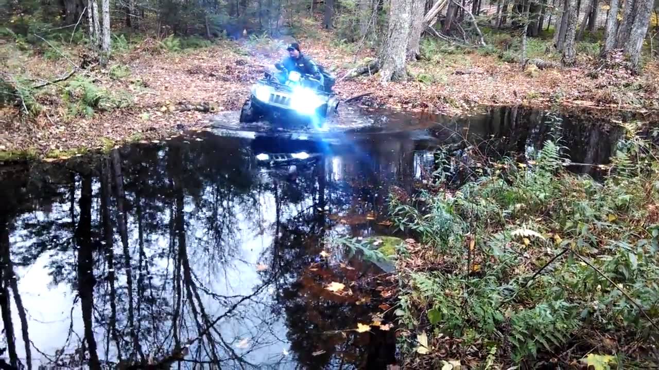 2005 Arctic Cat 500 4X4 ATV - Stream Crossing - Maineyak - YouTube
