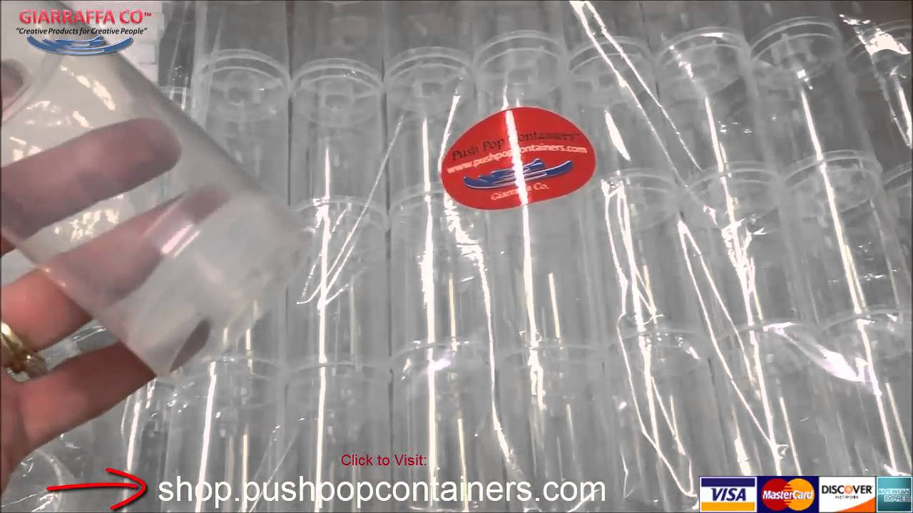 Cake Push up Pop Containers New Packaging - YouTube