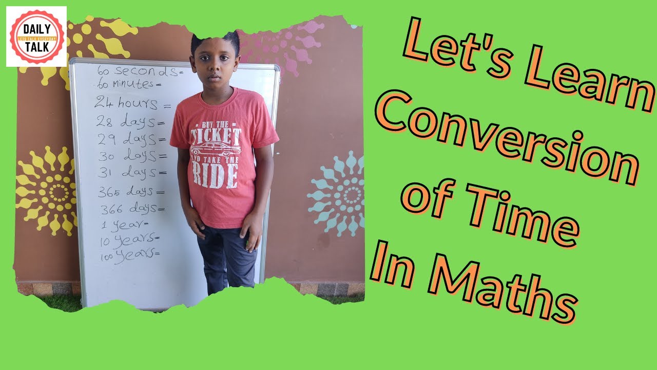 Learn Clock Time Second, Minute, Hour, Day, Week, Month, Year In ...