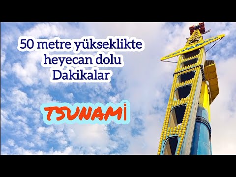 TSUNAMİ Kültürpark İzmir | Lunaparkta 50 mt yüksekte tsunami çılgınca eğlendik