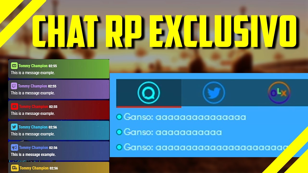 CHAT EXCLUSIVO para RP┃Mods MTA #37 - YouTube