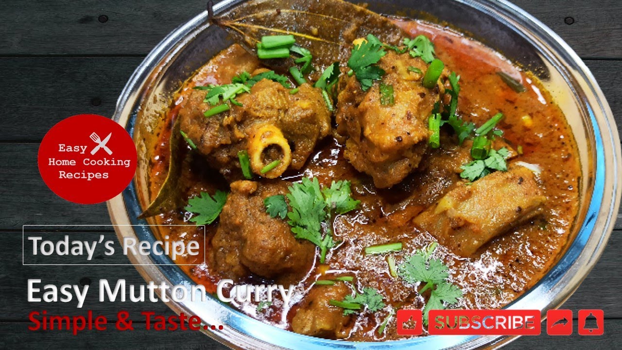 Easy Mutton curry | Mouth watering Mutton Gravy at home - YouTube