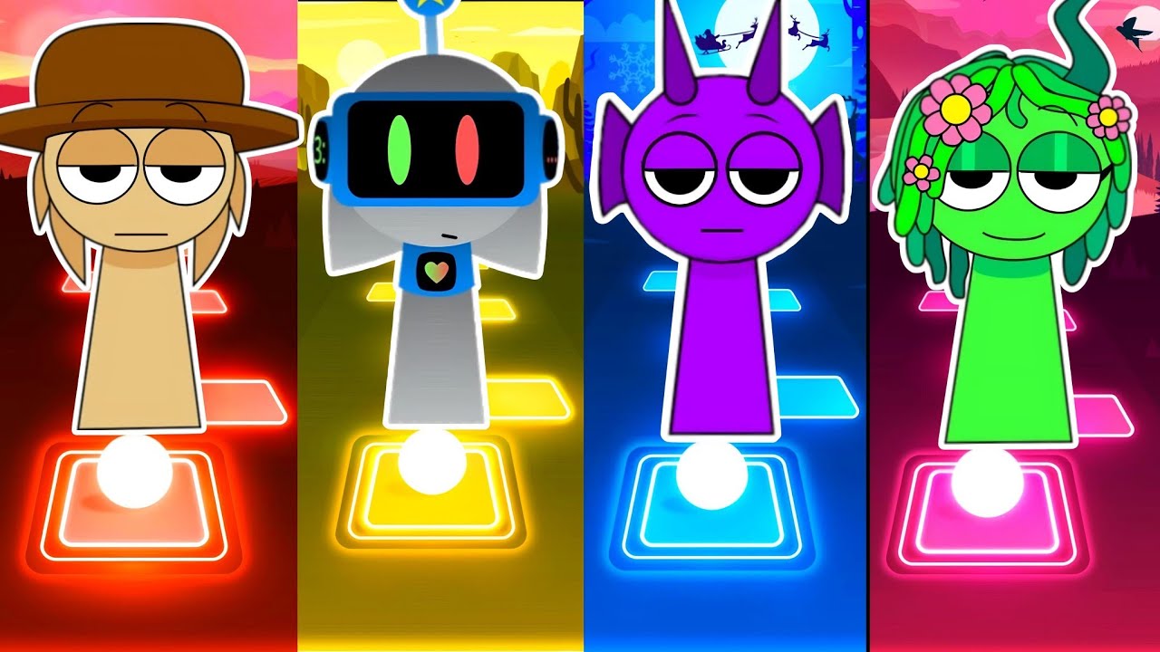 Tunner Sprunki vs Funbot Retake Sprunki vs Durple Sprunki vs Green ...