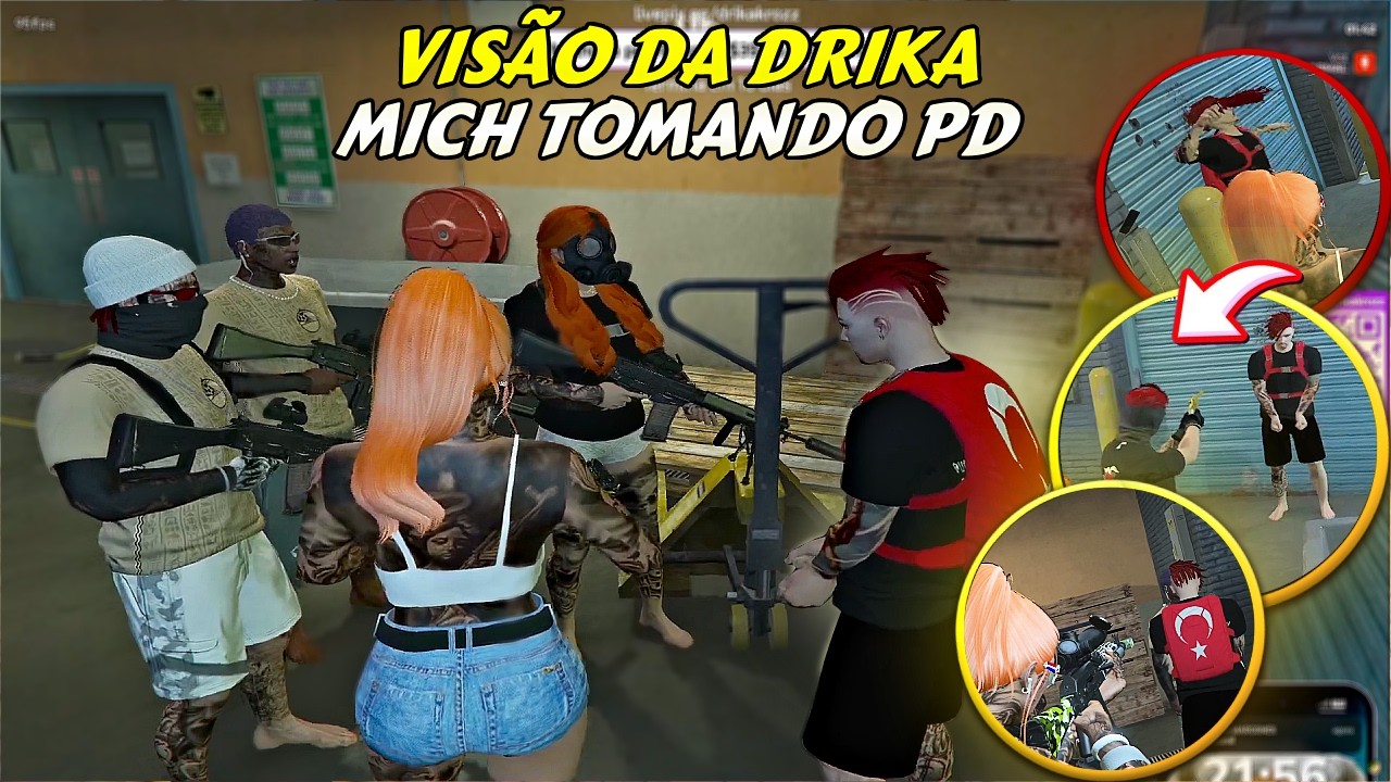 VISÃO DA DRIKA | MICH TOMANDO PD DA DOURADA - BKINHO HYPE RP | GTA RP ...