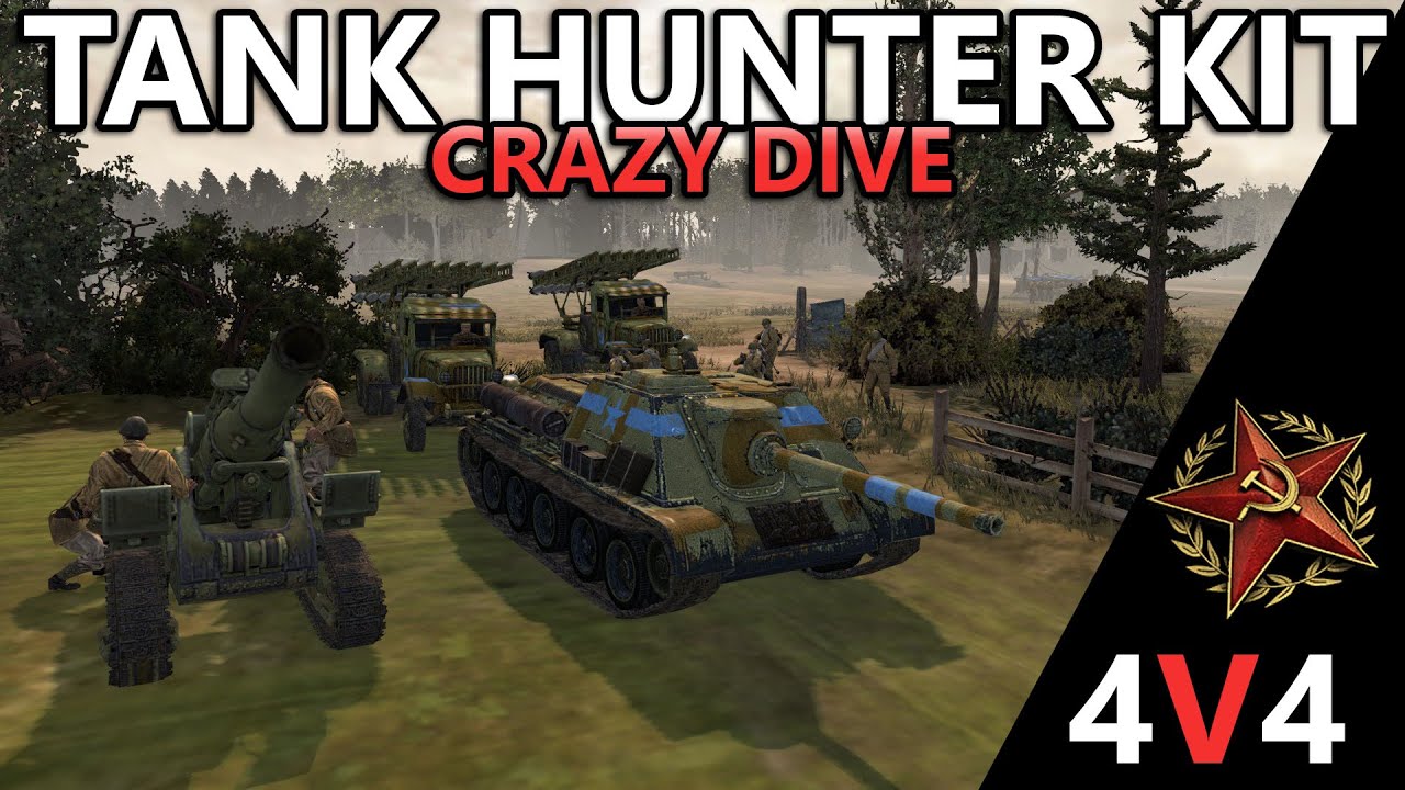 COH2 : [4v4] Tank Hunter Kit - YouTube