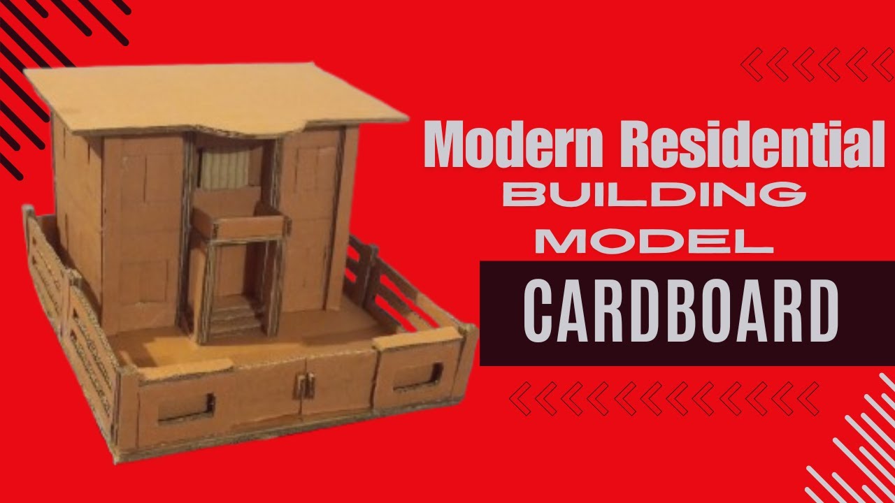 HOW TO Make A Modern Residential Building Model Miniature House#diy # ...
