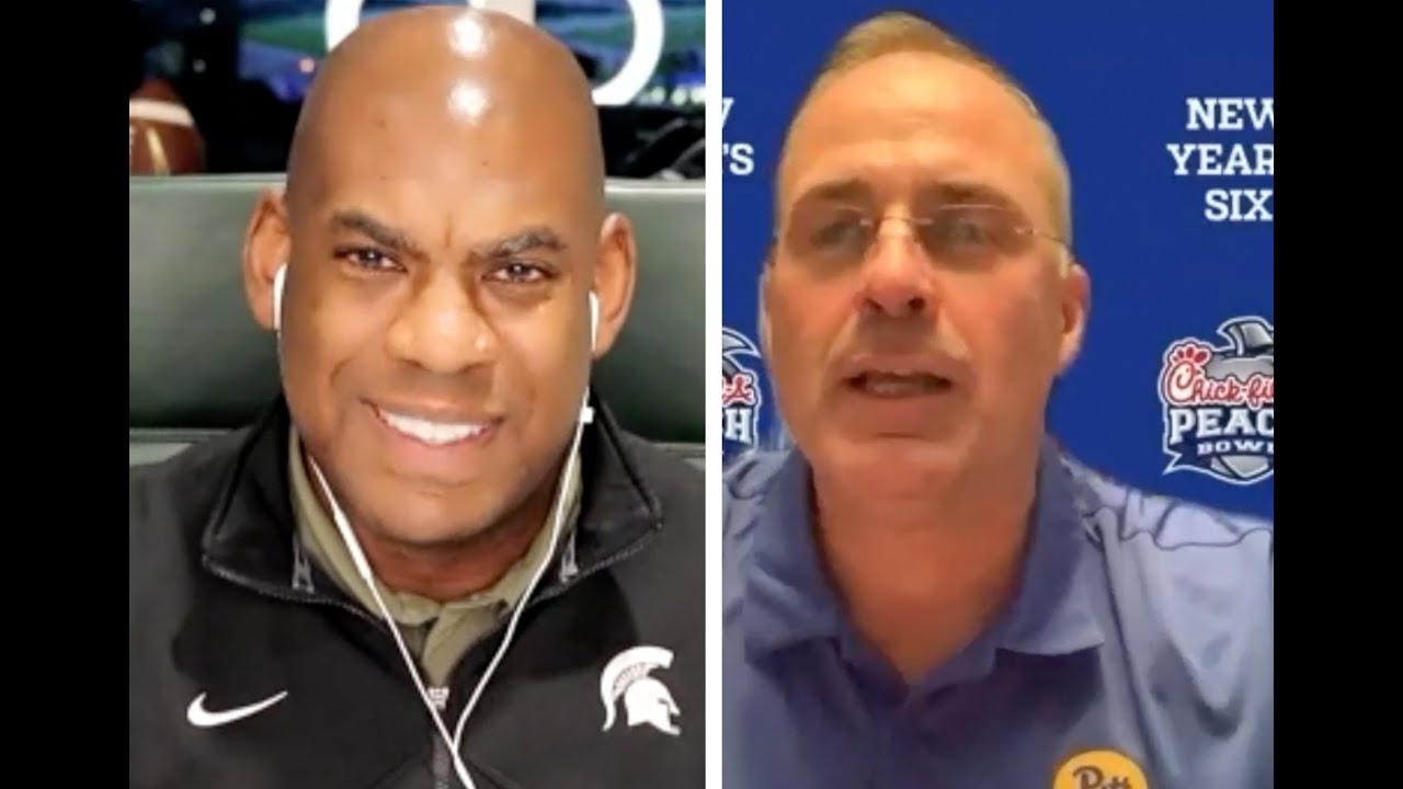 Mel Tucker | Pat Narduzzi Peach Bowl Press Conference Michigan State ...
