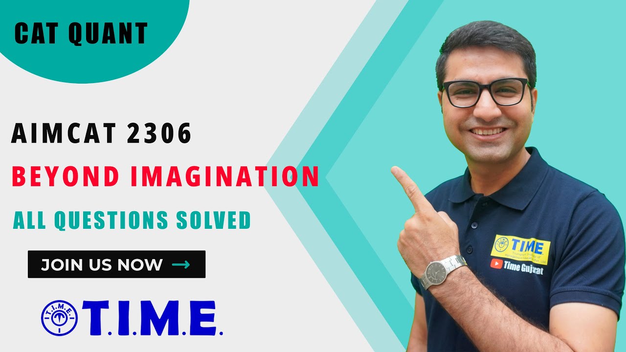 TIME AIMCAT 2306 - Mock CAT solution with Best shortcut | Quant section - YouTube