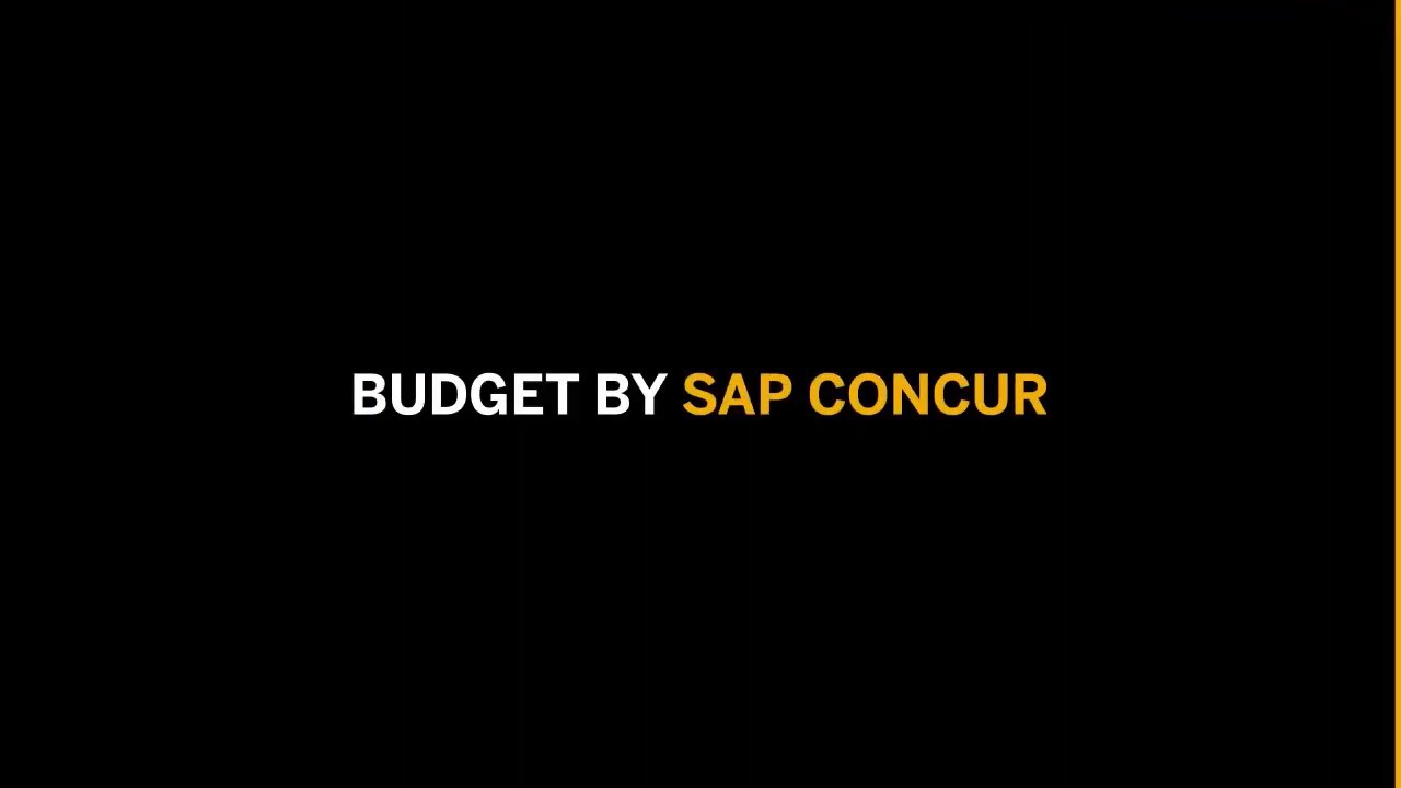 Visão Geral do SAP Concur Budget - YouTube