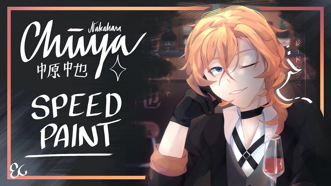 [SPEEDPAINT] Chūya Nakahara "Birthday Evening" (BSD Fanart) - YouTube